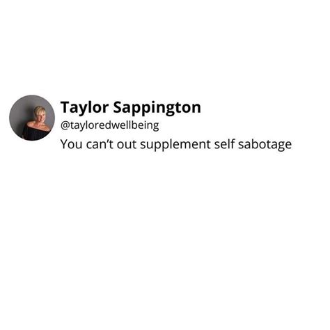 Overcoming Self Sabotage With Supplements