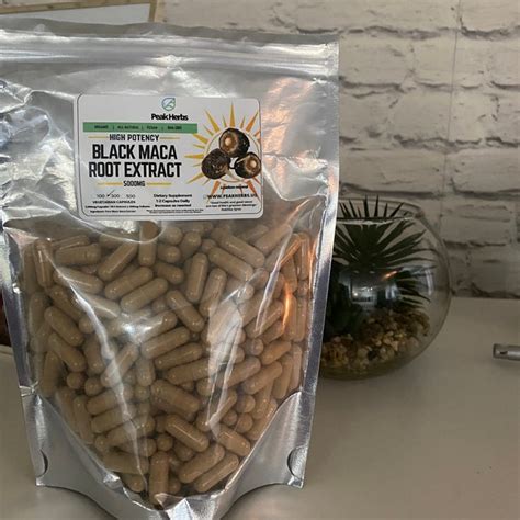 Organic Black Maca Capsules 5000mg 10x Maca Extract Powder All