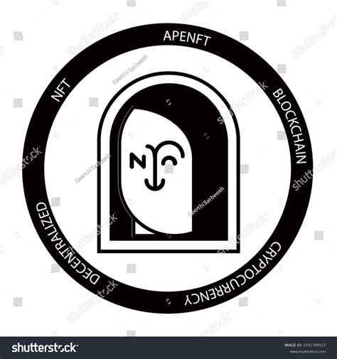 Apenft Cryptocurrency Logo Nft Crypto Symbol Stock Vector Royalty Free