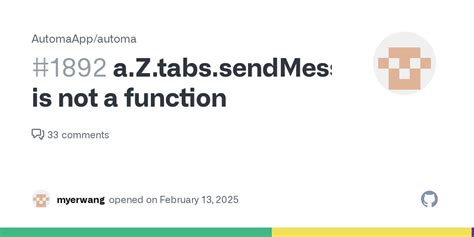 Ndmessage Is Not A Function · Issue 1892 · Automaappautoma