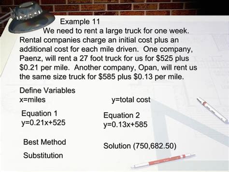 Systems Word Problems Notes Ppt