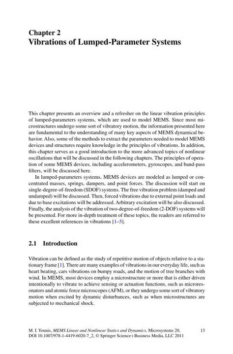 Pdf Chapter 2 Vibrations Of Lumped Parameter Systems Dokumentips