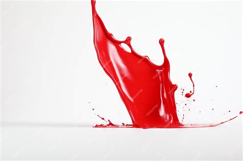 Premium Photo Image Of Red Liquid Stain Falling On White Surface