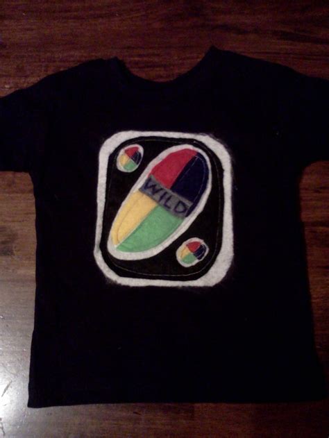 Uno Wild Card Shirt He Wore While Eating Cake I Made It Using Felt