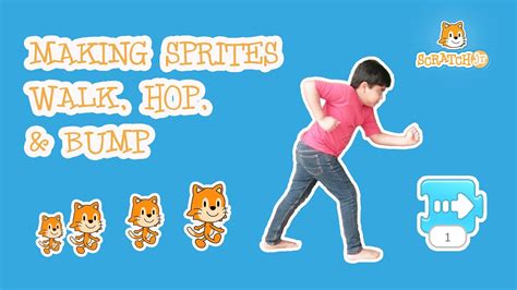 Scratchjr Lesson 9 How To Make The Sprites Walk Hop Bump And Talk