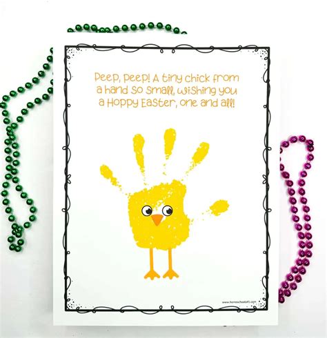 Easter Handprint Art 6 Free Printable Crafts