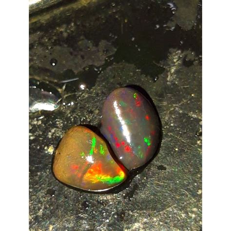 Jual Kalimaya Banten Black Opal Solid 2 Pics Siki Full Jarong Dimensi Minion 8x5x5 Mm Full