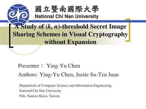 Ppt Presenter ： Ying Yu Chen Authors Ying Yu Chen Justie Su Tzu Juan Powerpoint Presentation