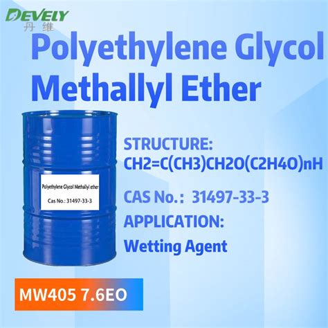 Ping Wang On Linkedin Polyethylene Glycol Methallyl Ether Mw405 7 6eo Cas No 31497 33 3 Wetti…
