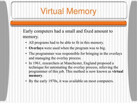 PPT Virtual Memory PowerPoint Presentation Free Download ID