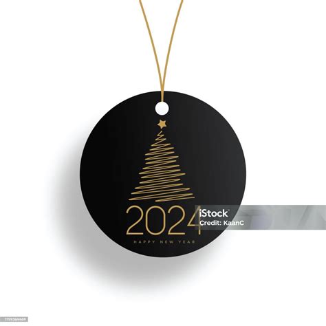 2024 새해 복 많이 받으세요 배경 벡터 일러스트 레이 션에 추상적 인 숫자 휴일 기치 디자인 치고는 인사말 카드 초대 달력