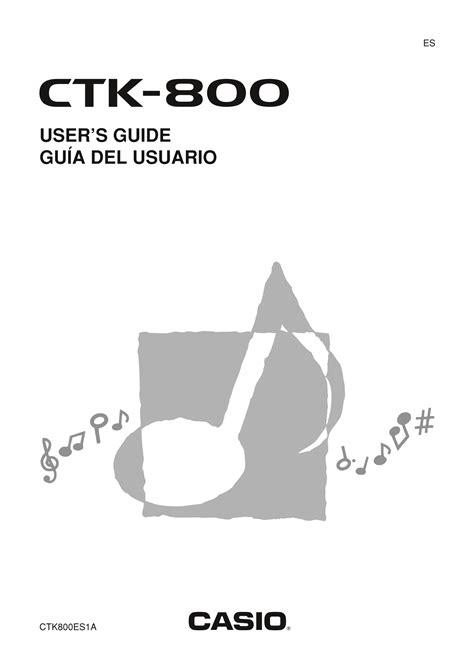 Casio Ctk 800 Keyboard Piano Owners User Manual Pages 69 Manuali