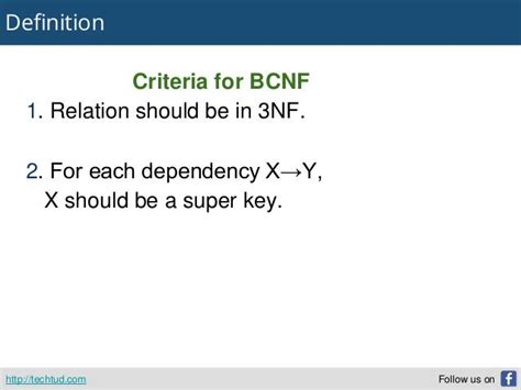 Boyce Codd Normal Form Bcnf