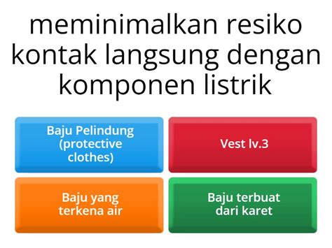 Peralatan Saklar dan keselamatan listrik Questionário