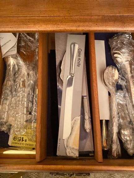 Serving Flatware 5 Piece Glass Handles 3 Piece Cake Server Misc