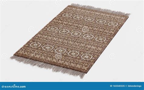 3d Render Of Oriental Rug Stock Illustration Illustration Of Fiber