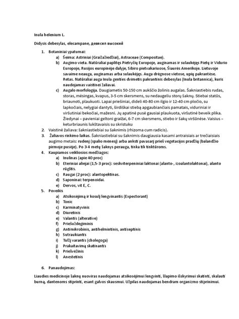 Inula Helenium Pdf