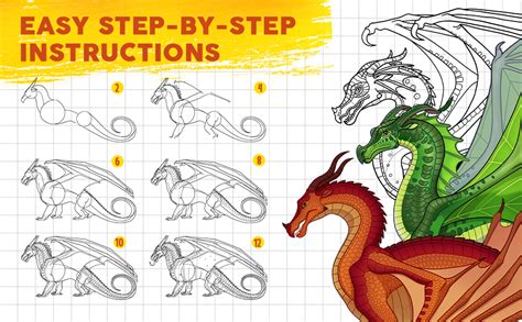 How To Draw Dragons Simple Drawing Lessons With Step By Step