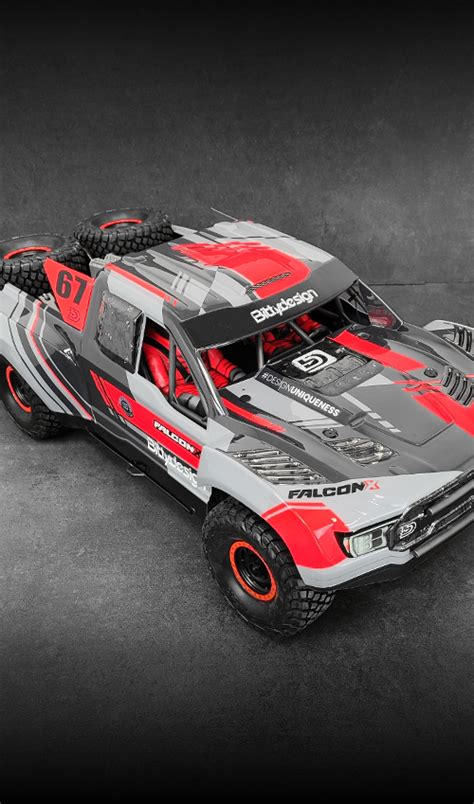 Bittydesign Falcon X 1 7 Traxxas Udr Pre Cut Body