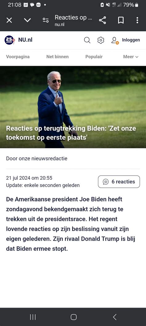 Stefan Greven Op Linkedin Biden Stopt En Trump Is Er Blij Dus Niet