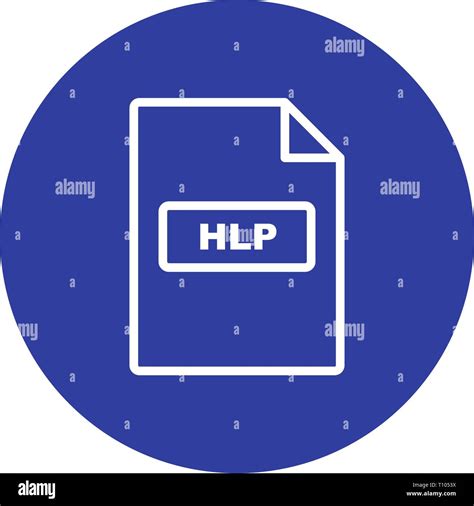 Illustration HLP Icon Stock Photo Alamy