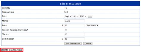 How To Delete A Transaction Or Security Adjusted Cost Base Ca Blog