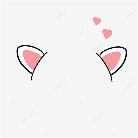 Cat Ears Clipart Vector Cat Ear Love Cat Ears Cat Emoji Pack Png Image For Free Download