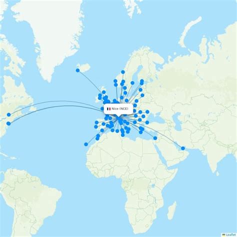 Nice Nce Flight Routes And Destinations Flight Routes