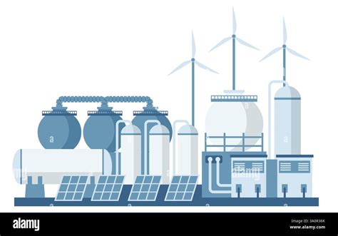 Green Hydrogen H2 Production From Renewable Energy Sources Industrial