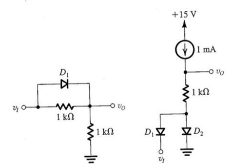Solved The Circuits Use Ideal Diode As Shown In The Figures Chegg