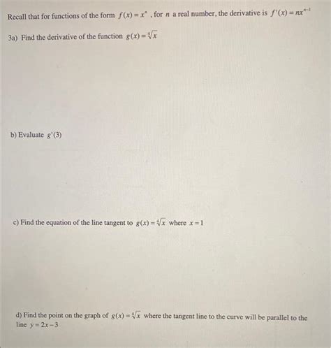 solved recall that for functions of the form f x xn for n