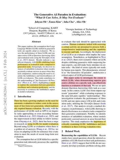 The Generative Ai Paradox In Evaluation What It Can Solve It May Not