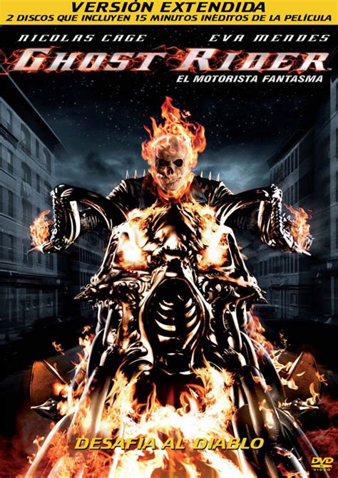 Ghost Rider El motorista fantasma versión extendida Caráula DVD index dvd novedades