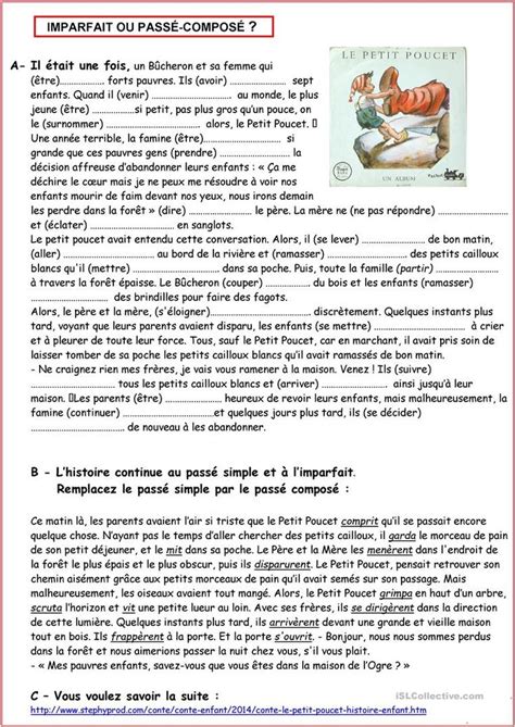 Imparfaitpcomposé Imparfait Ou Passé Composé Exercices Conjugaison