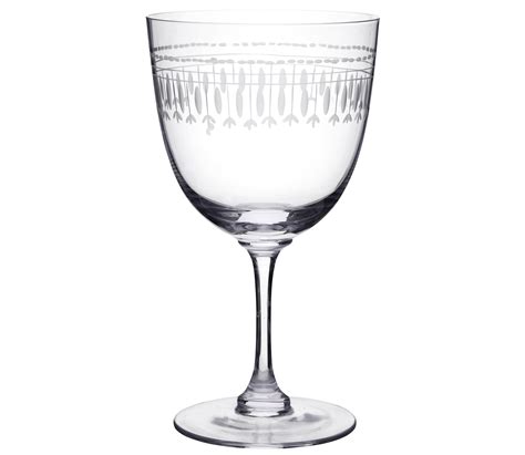 Crystal Wine Glasses With Ovals Design The Vintage List