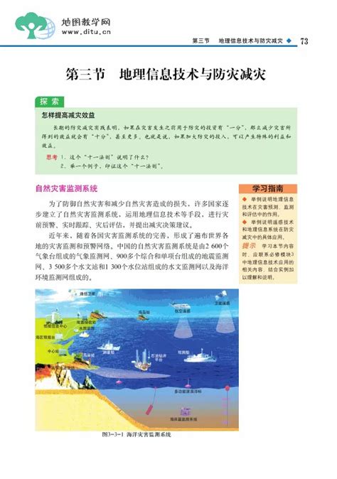 第三节 地理信息技术与防灾减灾 中图版地理电子课本 中图地理选修五 地理教师网