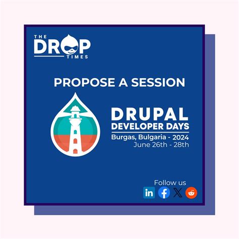 the drop times on linkedin drupal opensource event