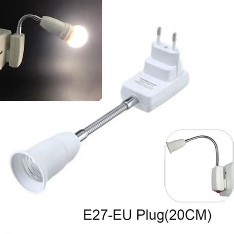 UE Plug Soquete Adaptador Ligar E Desligar O Interruptor L Mpada De