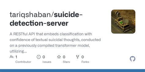 Github Tariqshabansuicide Detection Server A Restful Api That