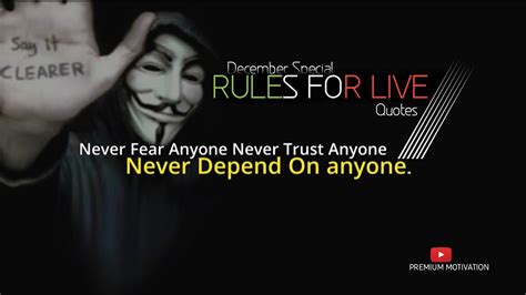 Rules For Live Ultimate Hacker Quotes Premium Motivation Youtube
