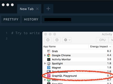 Graphql Playground Significant Battery Drain · Issue 653 · Graphql