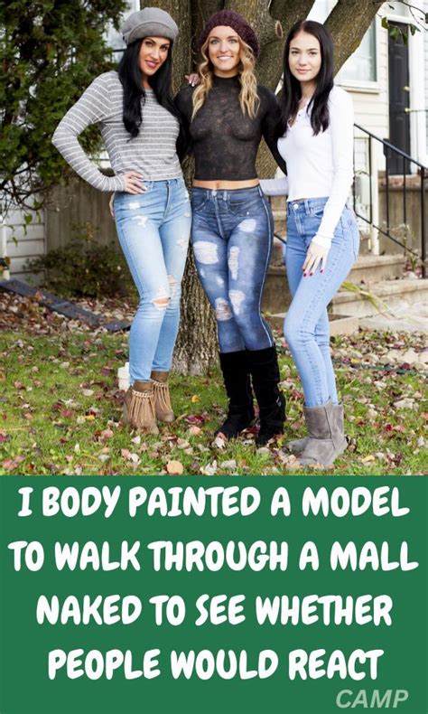 I Body Painted A Model To Walk Through A Mall Naked To See Whether