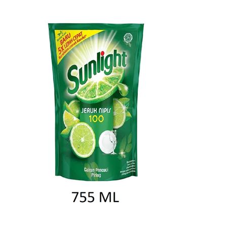 Jual Sunlight Sabun Cuci Piring Jeruk Nipis Refill Ml Shopee