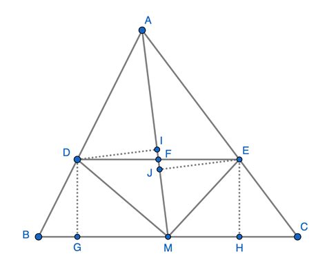 Geometry Prove That The Median Of A Triangle Bisects Any Segment
