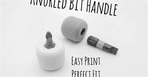 Mini Bit Tool Handle With Knurled Grip By Bambam Design Download Free
