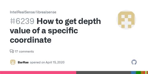 How To Get Depth Value Of A Specific Coordinate · Issue 6239