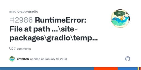 Runtimeerror File At Path Site Packagesgradiotemplatesfrontend
