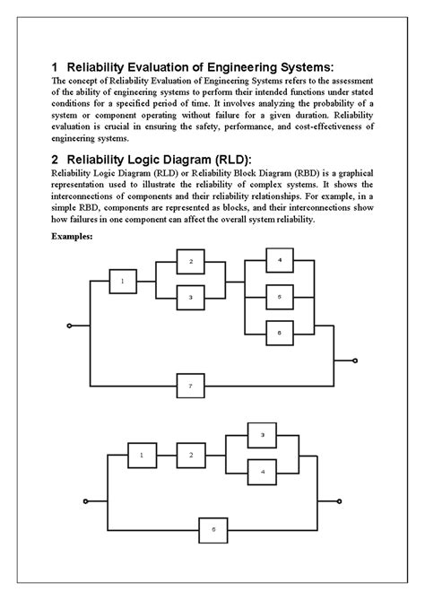 Reliability Evaluation Of Engineering Systems It Involves Analyzing