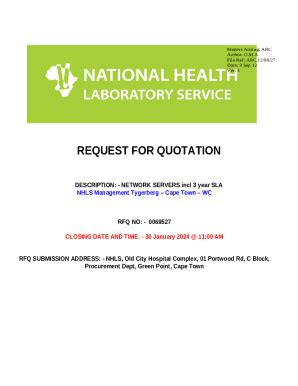 DESCRIPTION NETWORK SERVERS Incl 3 Year SLA Doc Template PdfFiller