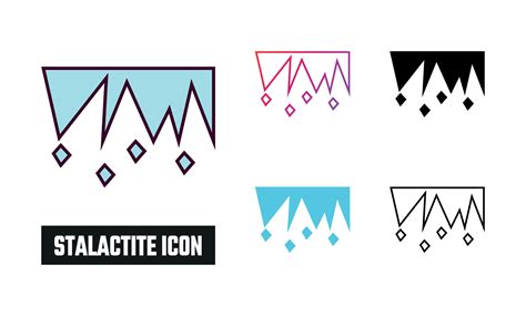 Stalactite Icon Set Vector Illustration 24464861 Vector Art At Vecteezy